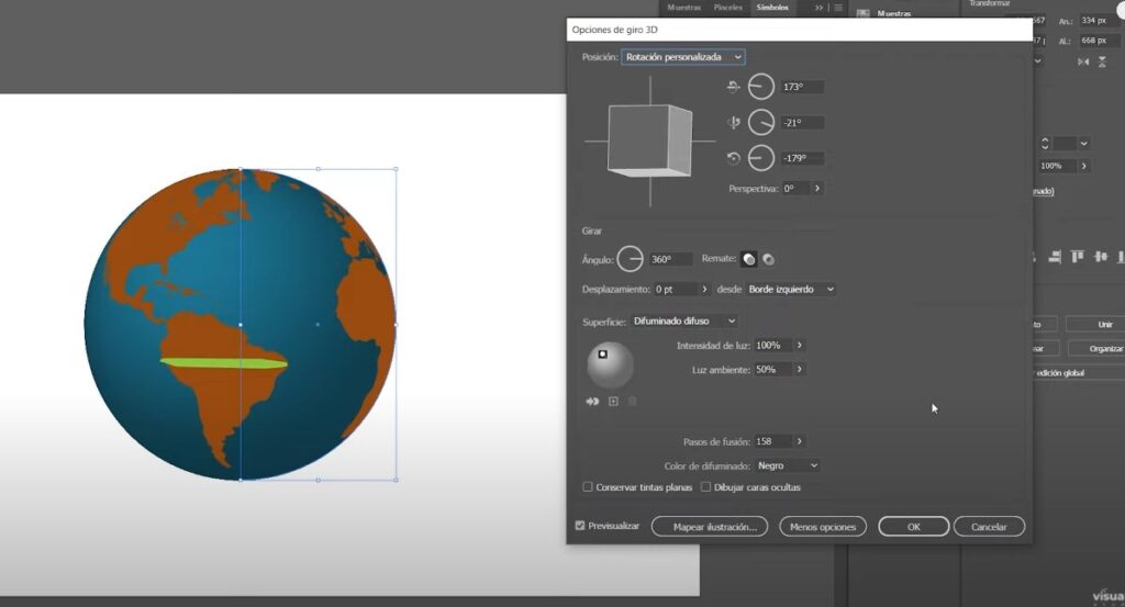 Efecto 3D con Adobe Illustrator - Visualbit Studio