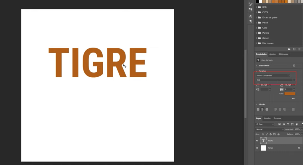 Textura para letras - Visualbit Studio