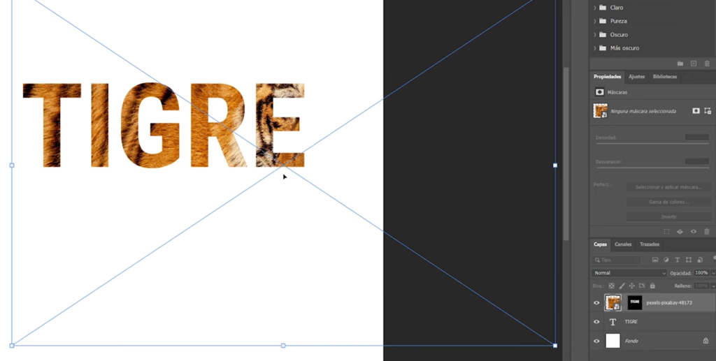 Textura para letras - Visualbit Studio