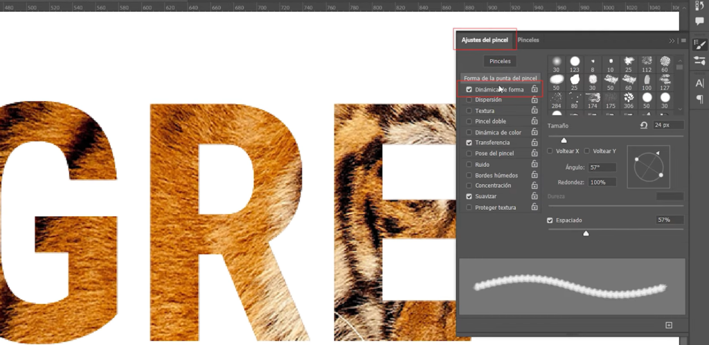 Textura para letras - Visualbit Studio